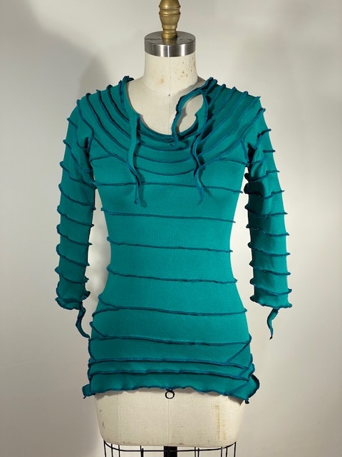 Turquoise Tunic Top -Small - Selma Karaca